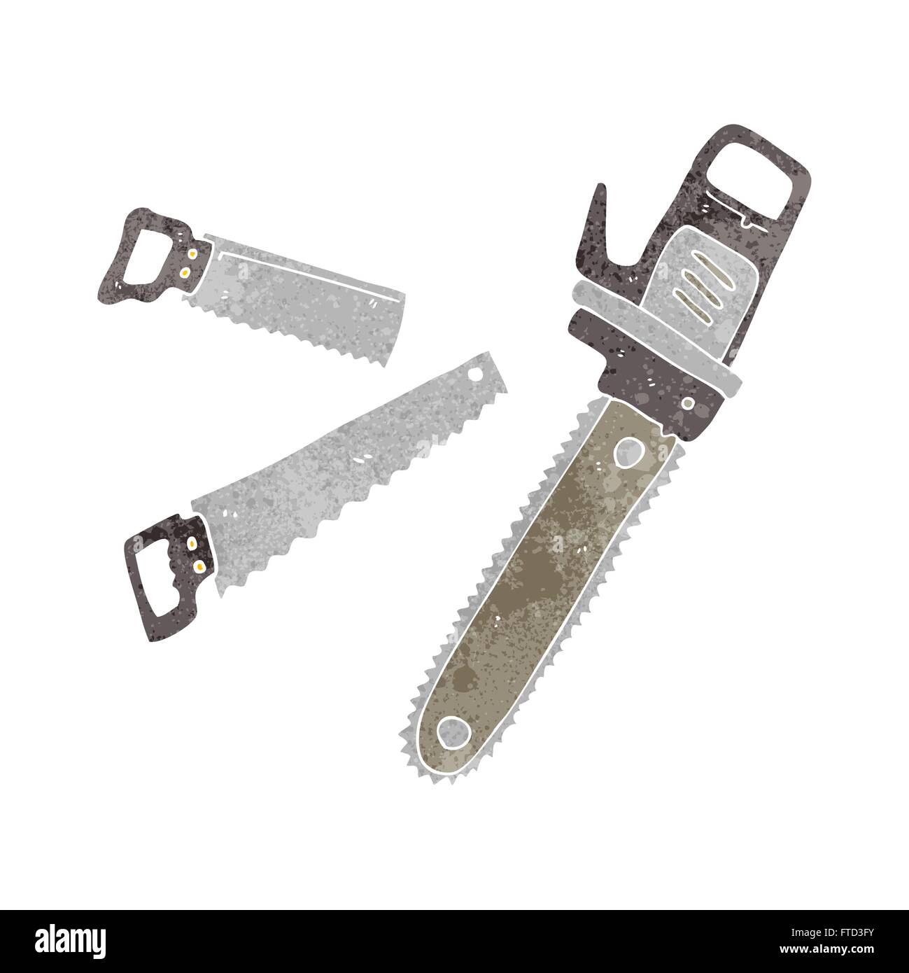 Hand saws Cut Out Stock Images & Pictures - Alamy