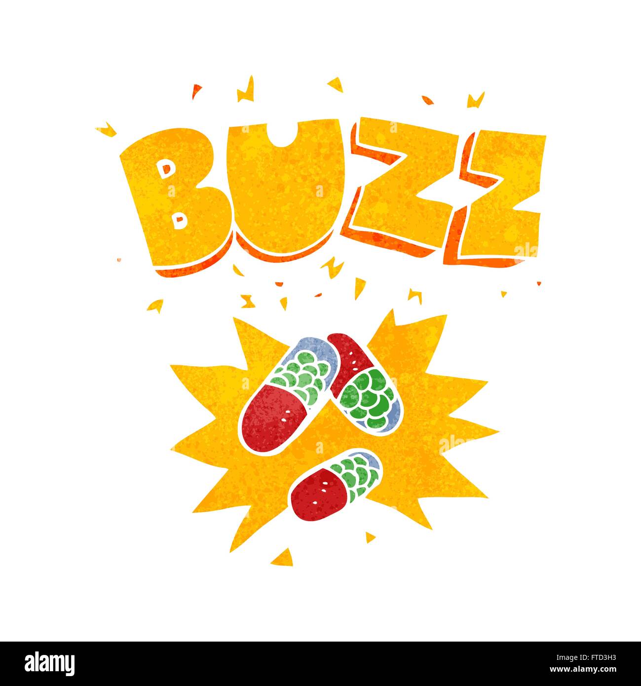 freehand drawn retro cartoon stimulant pills Stock Vector Image & Art ...