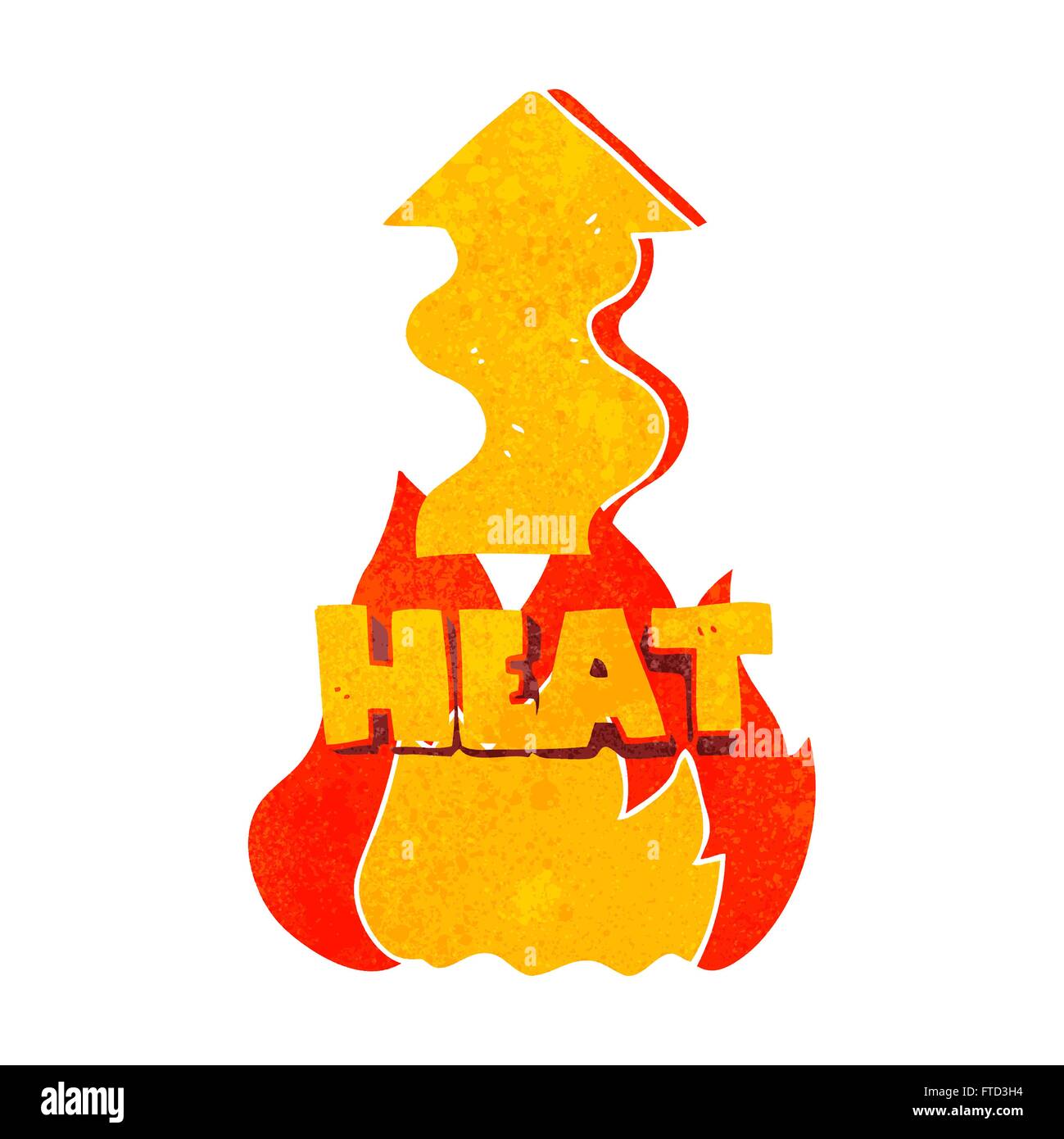 freehand drawn retro cartoon heat rising Stock Vector Image & Art - Alamy