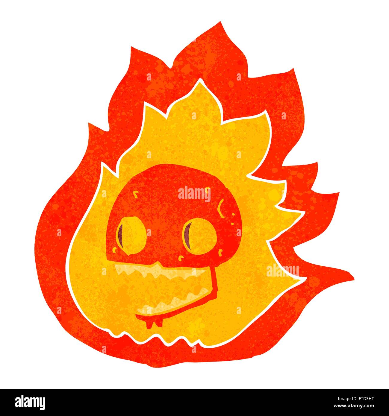 Freehand drawn retro cartoon burning hi-res stock photography and ...