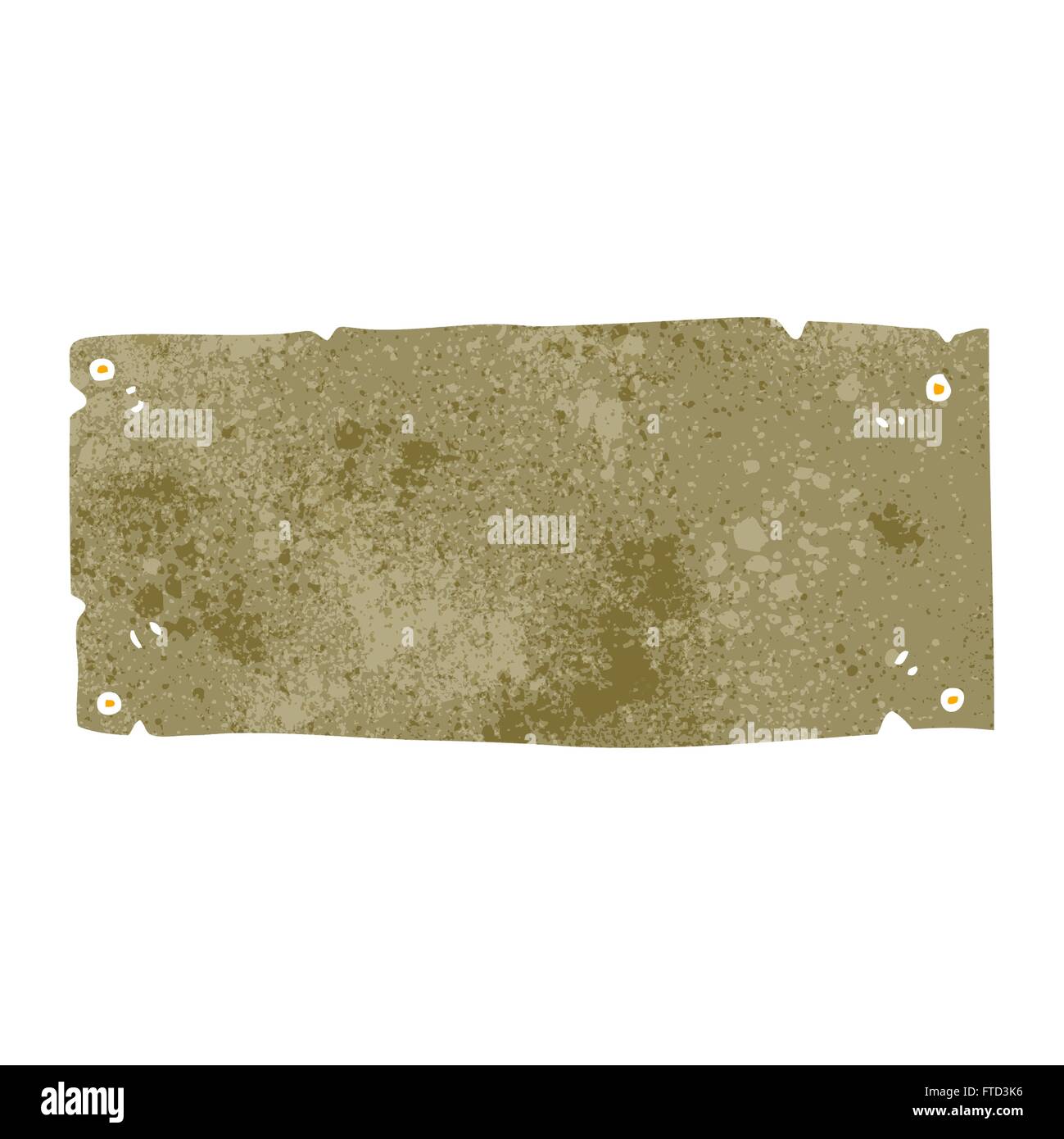 freehand drawn retro cartoon blank sign Stock Vector Image & Art - Alamy