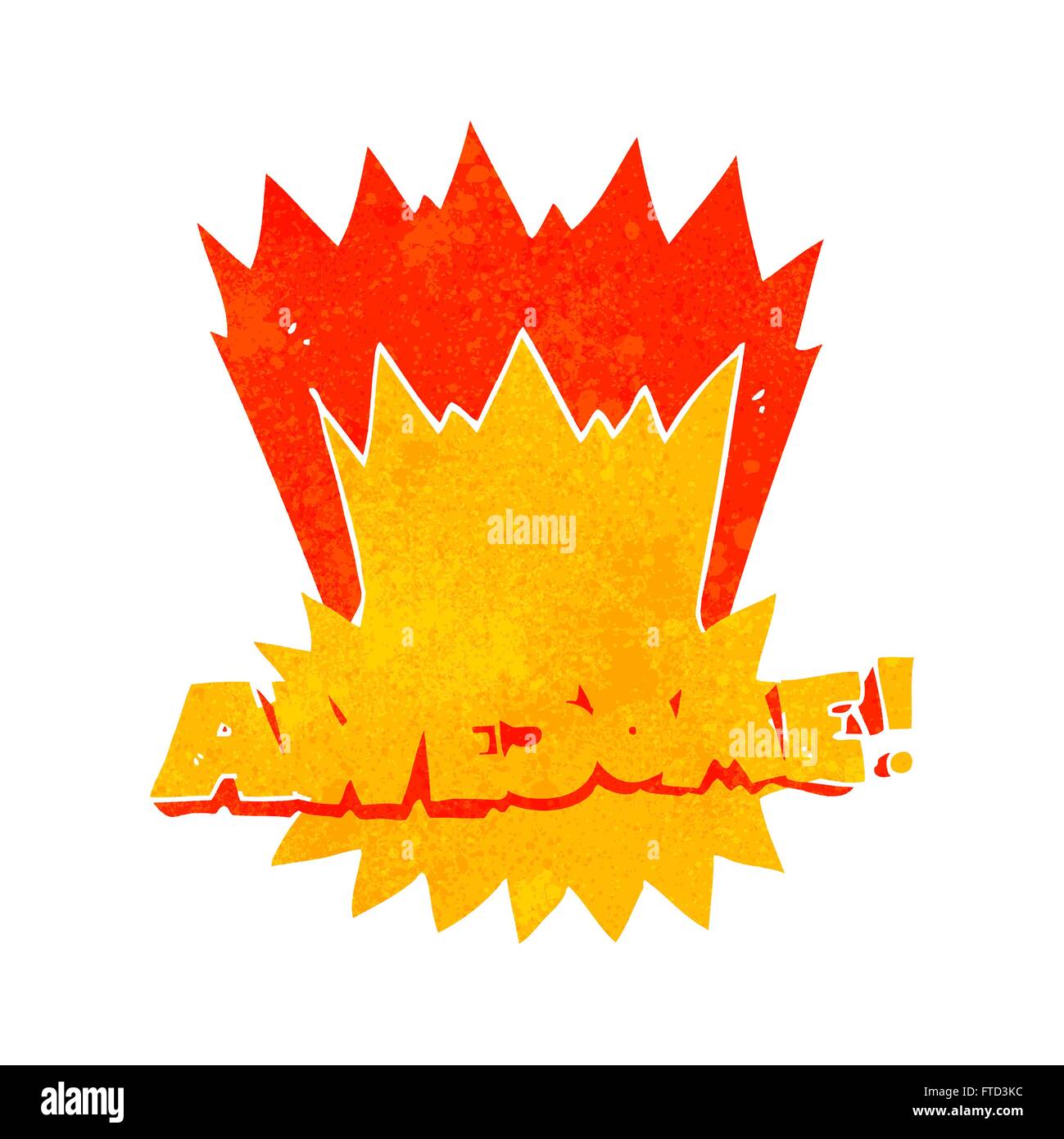 awesome freehand drawn retro cartoon shout Stock Vector Image & Art - Alamy