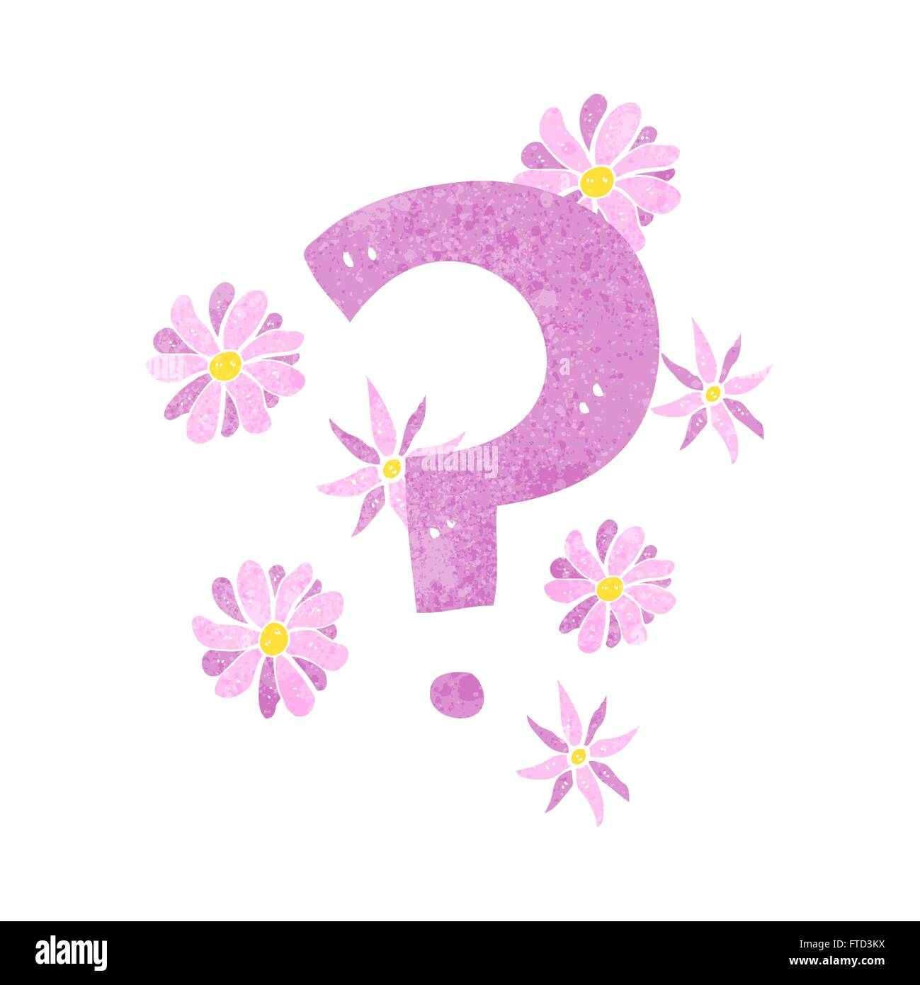 freehand drawn retro cartoon question mark Stock Vector Image & Art - Alamy