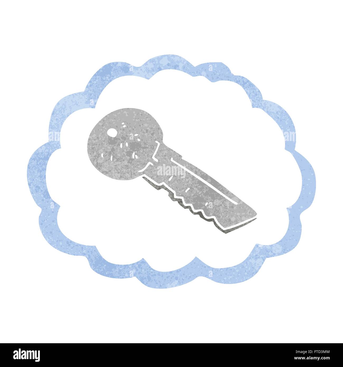 freehand drawn retro cartoon door key Stock Vector Image & Art - Alamy