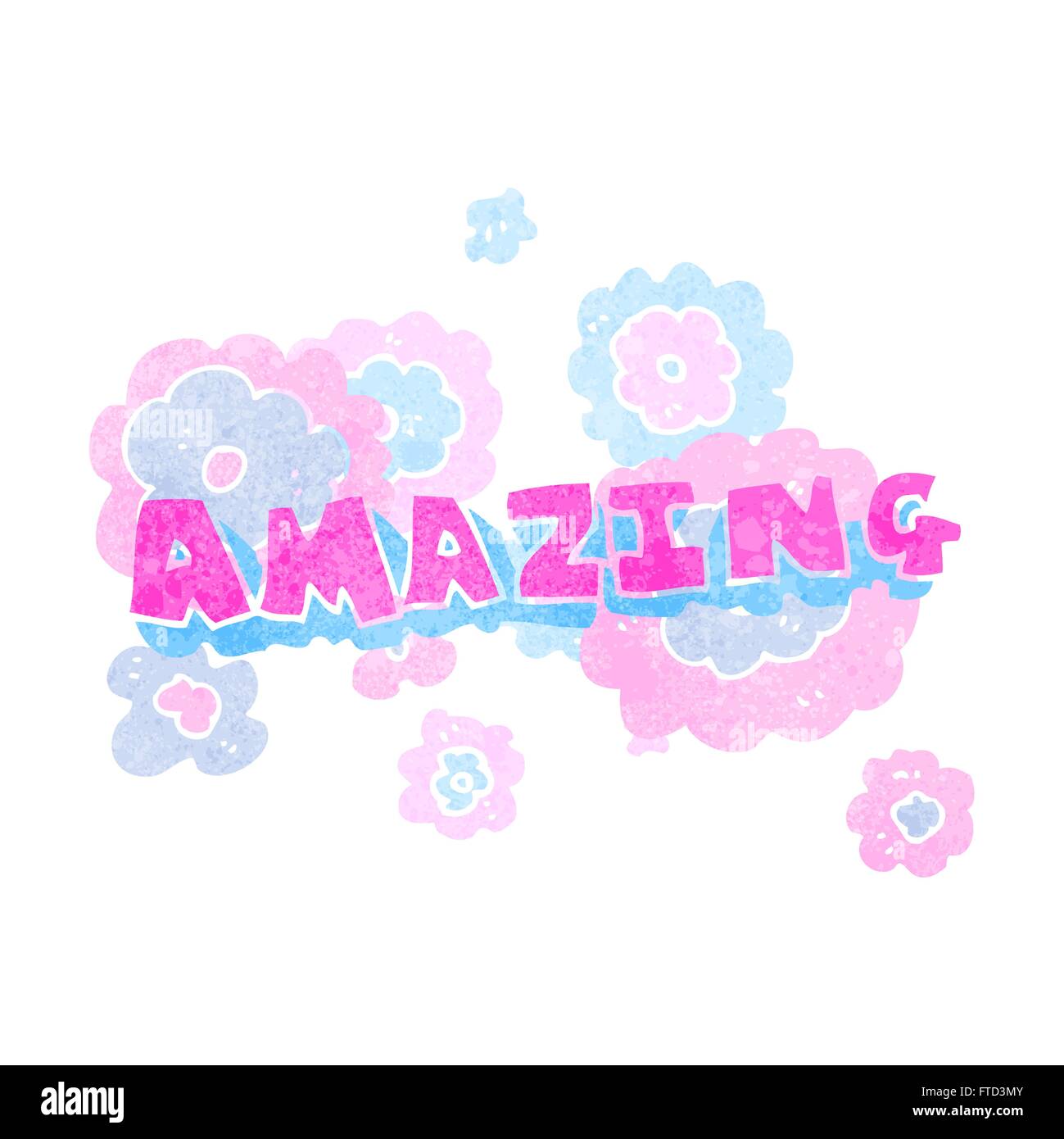 Freehand drawn cartoon amazing word hi-res stock photography and images ...