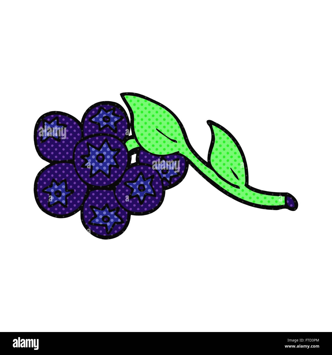 freehand drawn cartoon blueberries Stock Vector Image & Art - Alamy
