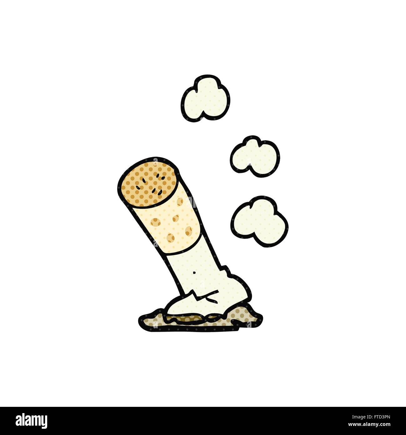 freehand drawn cartoon cigarette Stock Vector Image & Art - Alamy