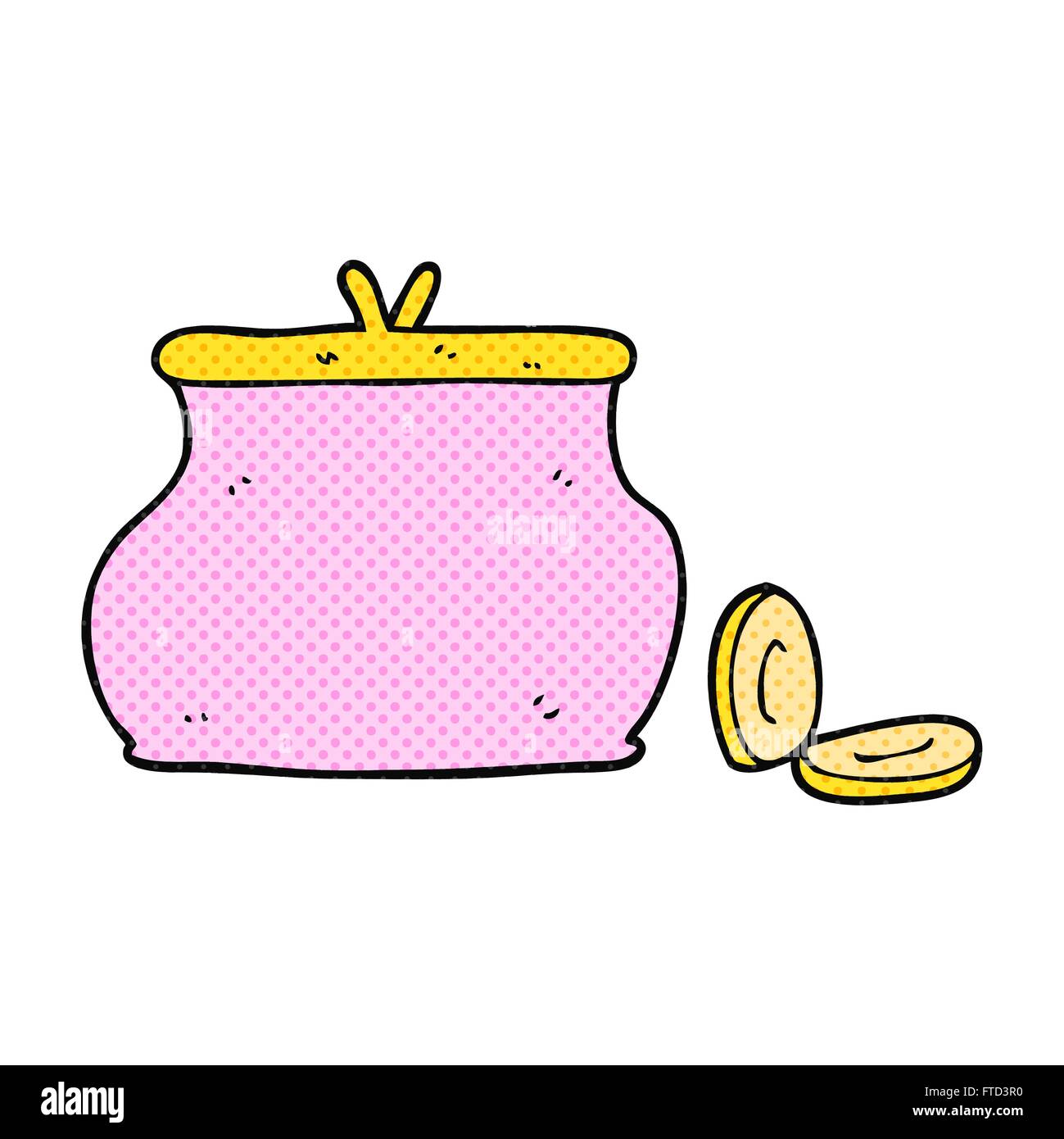 freehand drawn cartoon purse Stock Vector Image & Art - Alamy