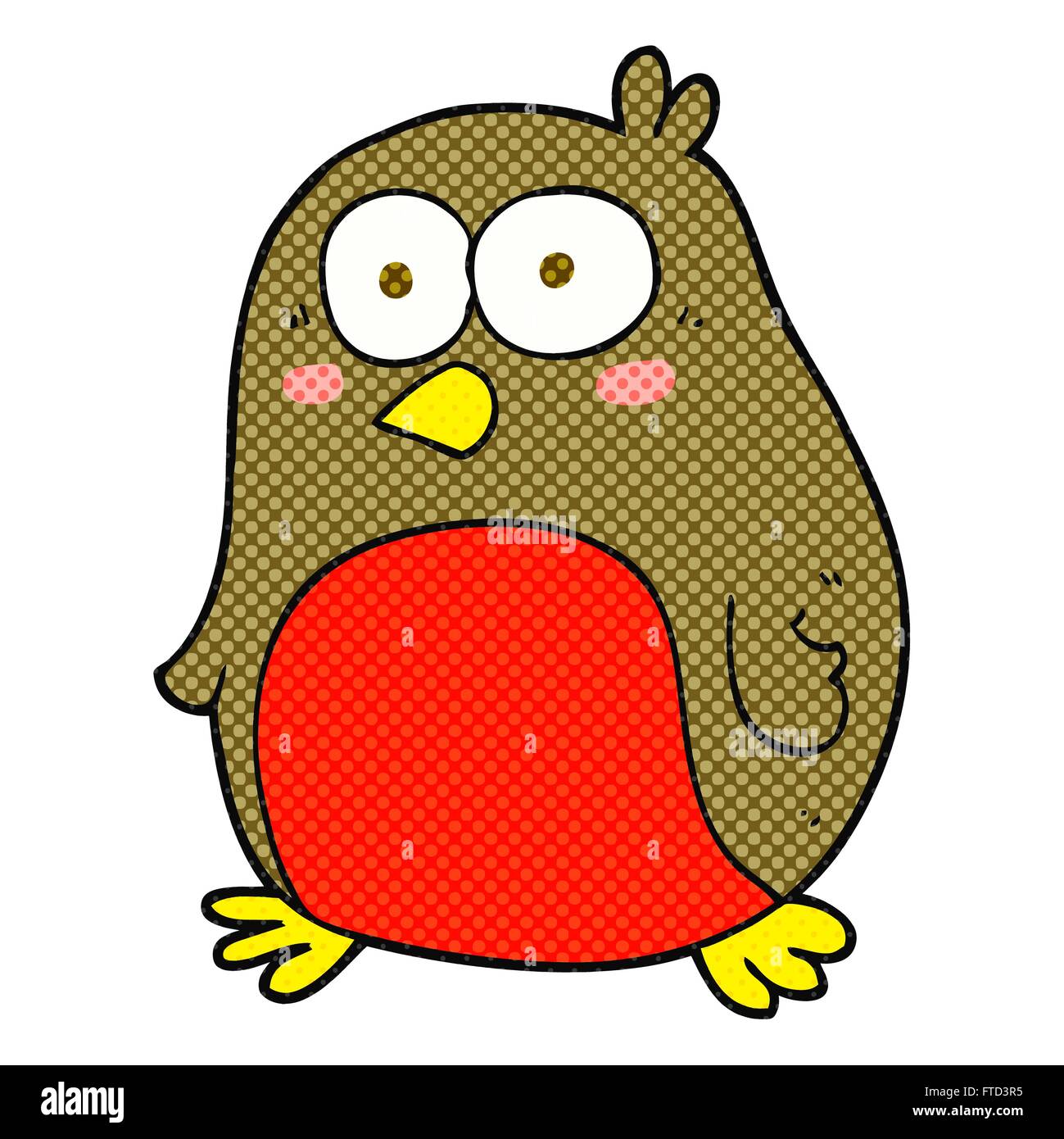 freehand drawn cartoon robin Stock Vector Image & Art - Alamy