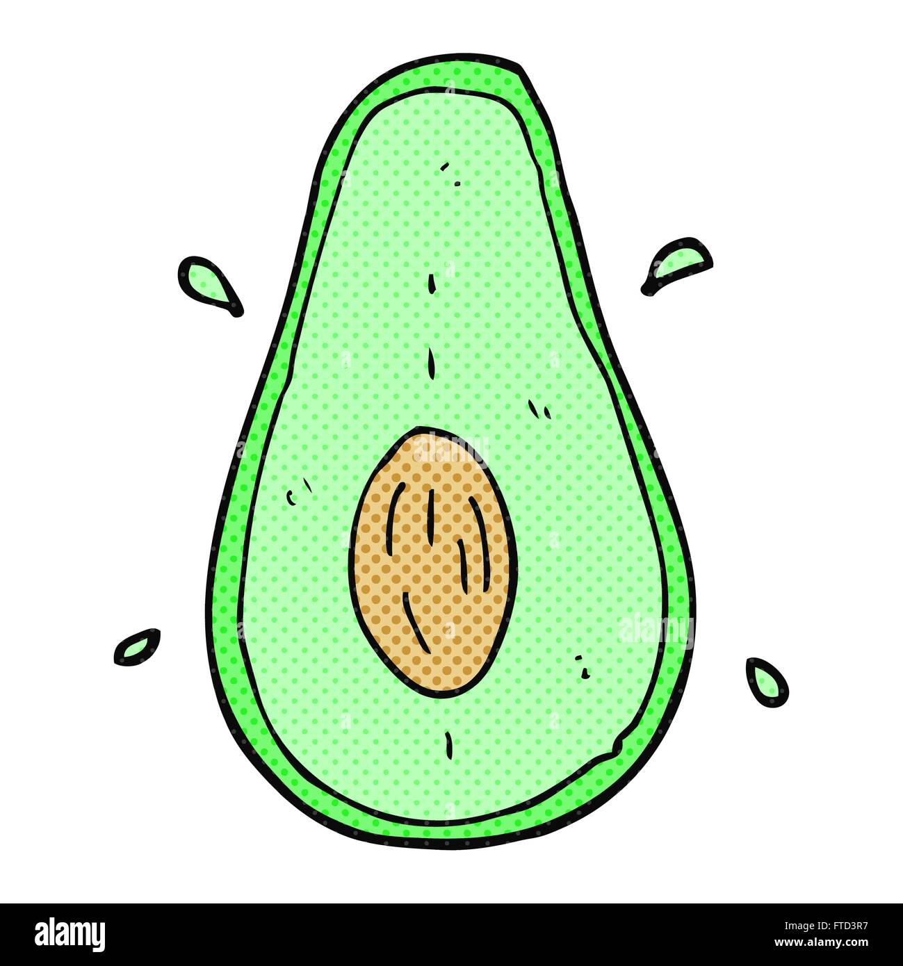 freehand drawn cartoon avocado Stock Vector Image & Art - Alamy