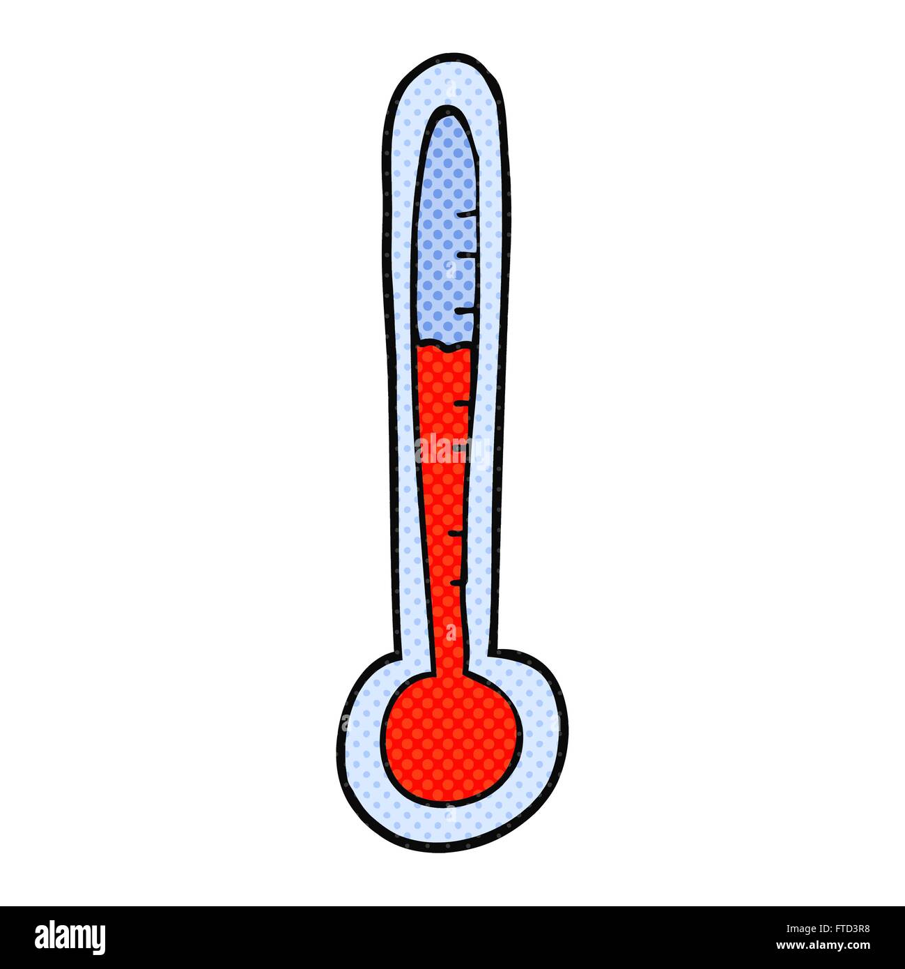 freehand drawn cartoon temperature gauge Stock Vector Image & Art - Alamy