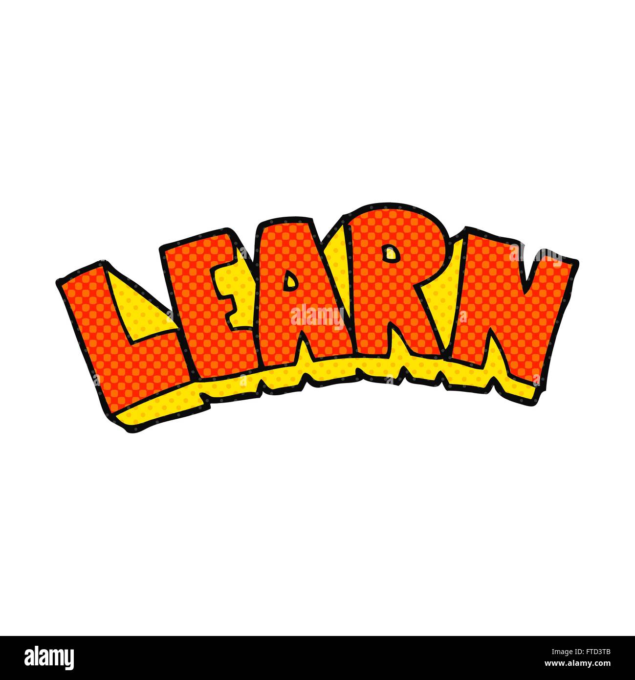 freehand drawn cartoon learn symbol Stock Vector Image & Art - Alamy