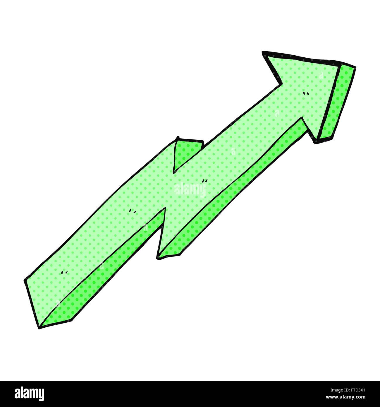 freehand drawn cartoon arrow up trend Stock Vector Image & Art - Alamy