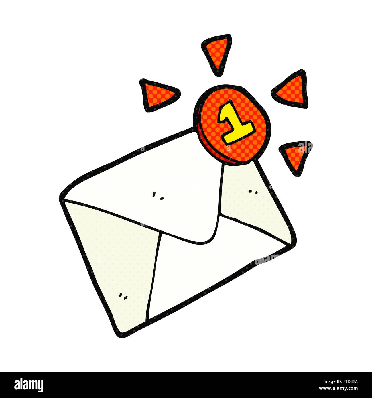 freehand drawn cartoon email message Stock Vector Image & Art - Alamy