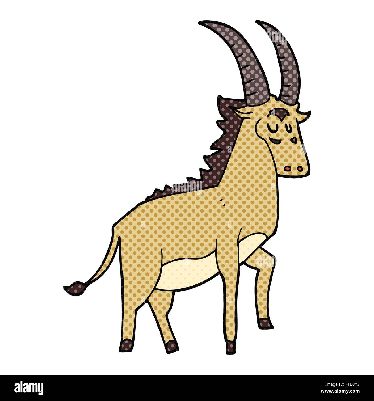 freehand drawn cartoon antelope Stock Vector Image & Art - Alamy