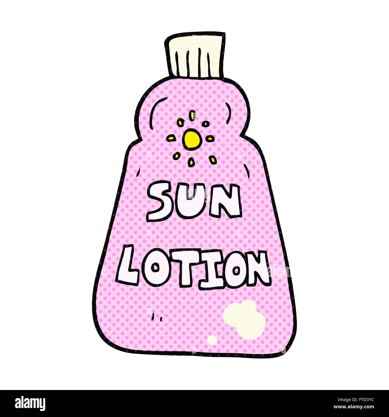 freehand drawn cartoon sun lotion Stock Vector Image & Art - Alamy