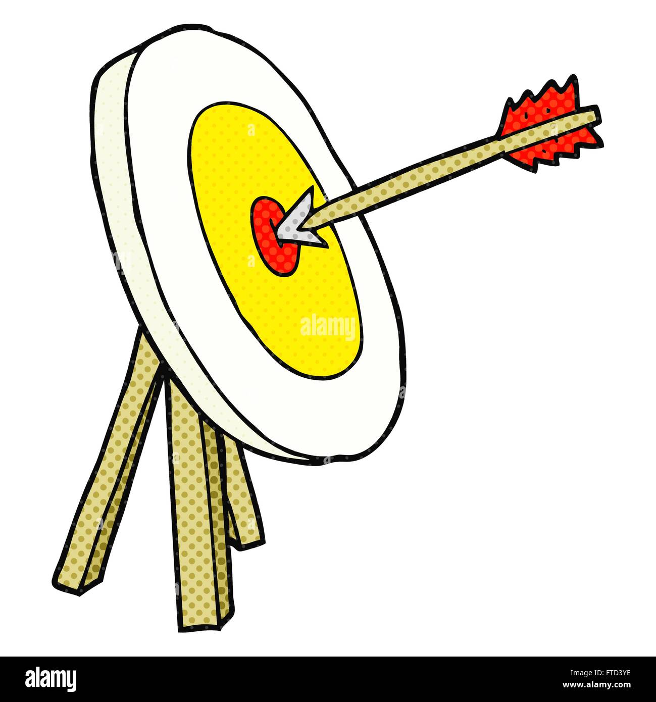freehand drawn cartoon archery target Stock Vector Image & Art - Alamy