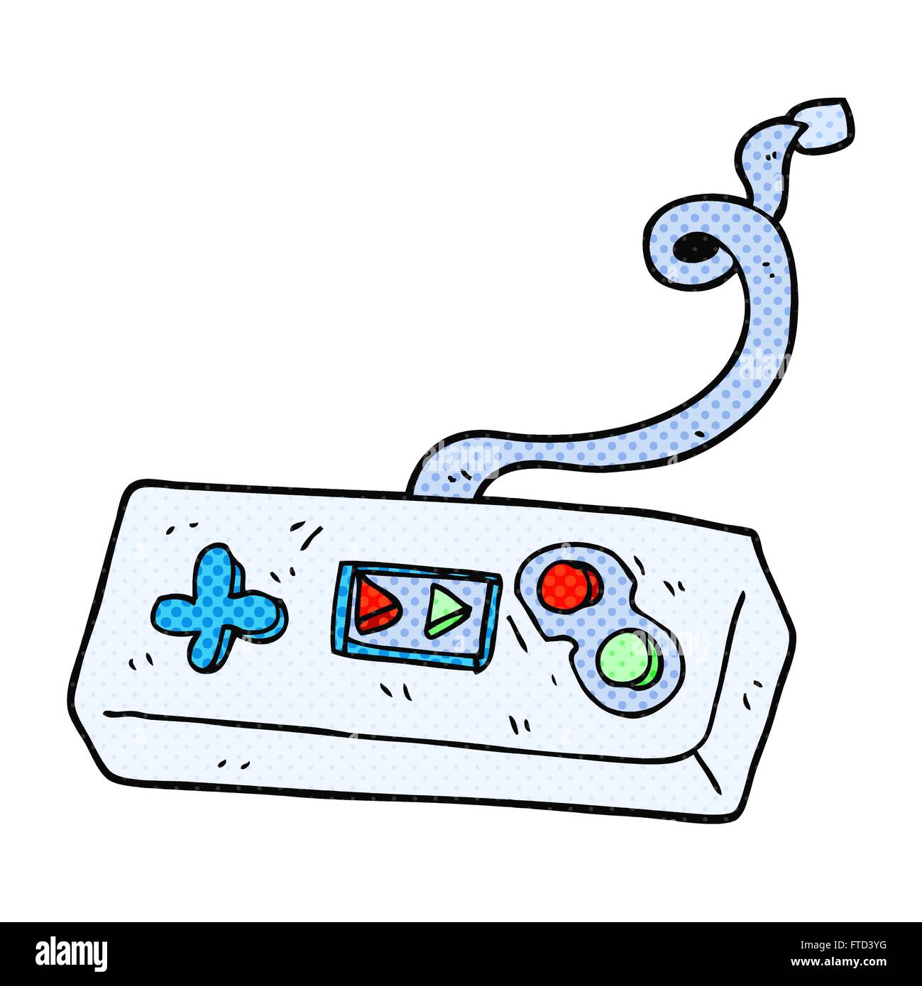 freehand drawn cartoon game controller Stock Vector Image & Art - Alamy