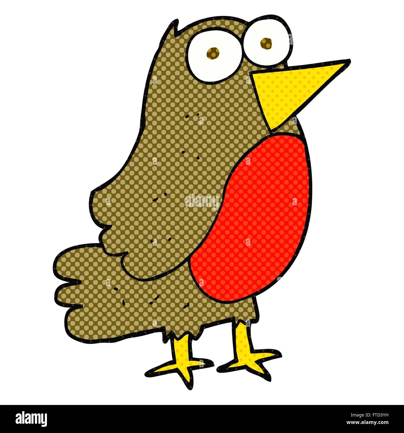 freehand drawn cartoon robin Stock Vector Image & Art - Alamy