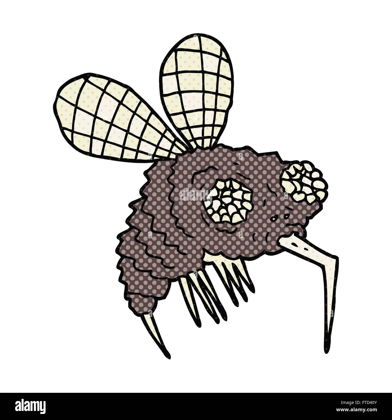 freehand drawn cartoon fly Stock Vector Image & Art - Alamy