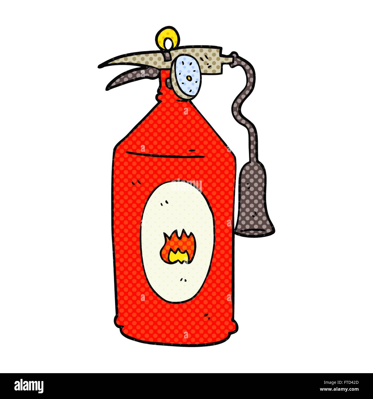 freehand drawn cartoon fire extinguisher Stock Vector Image & Art - Alamy