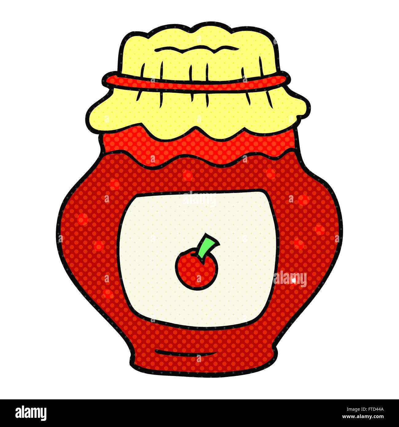 freehand drawn cartoon jar of jam Stock Vector Image & Art - Alamy