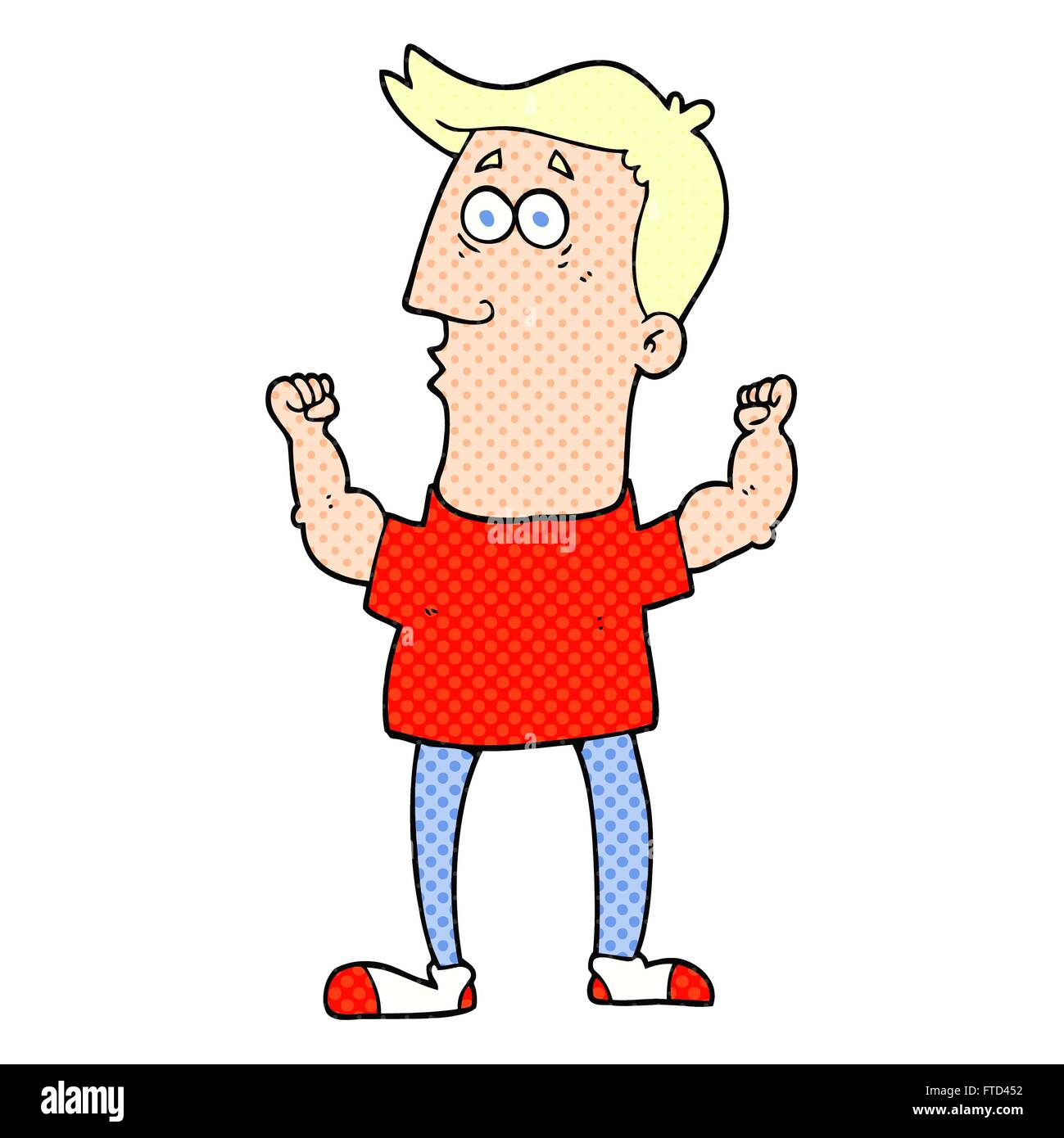 Man flexing biceps Stock Vector Images - Alamy