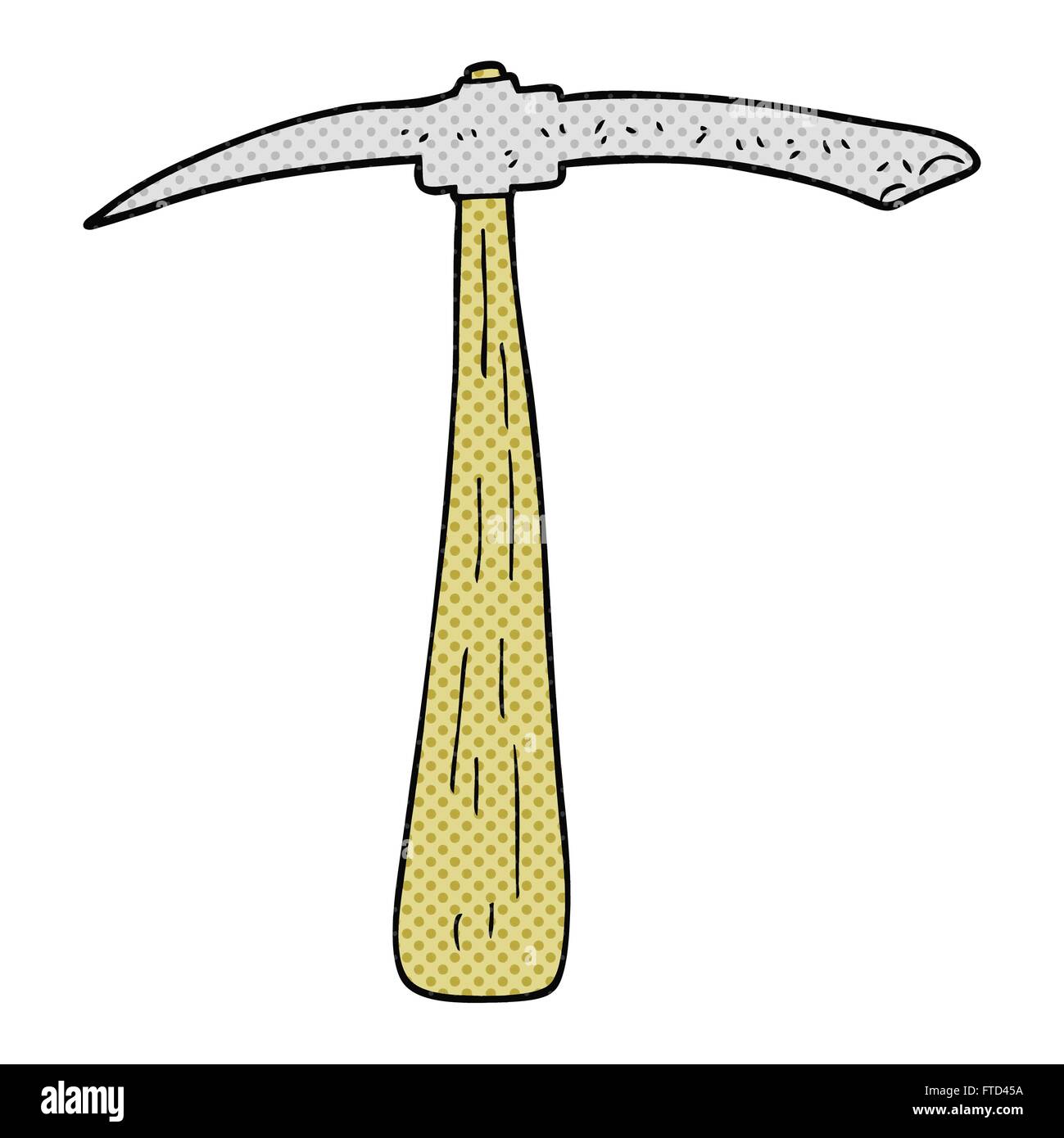 freehand drawn cartoon pick axe Stock Vector Image & Art - Alamy
