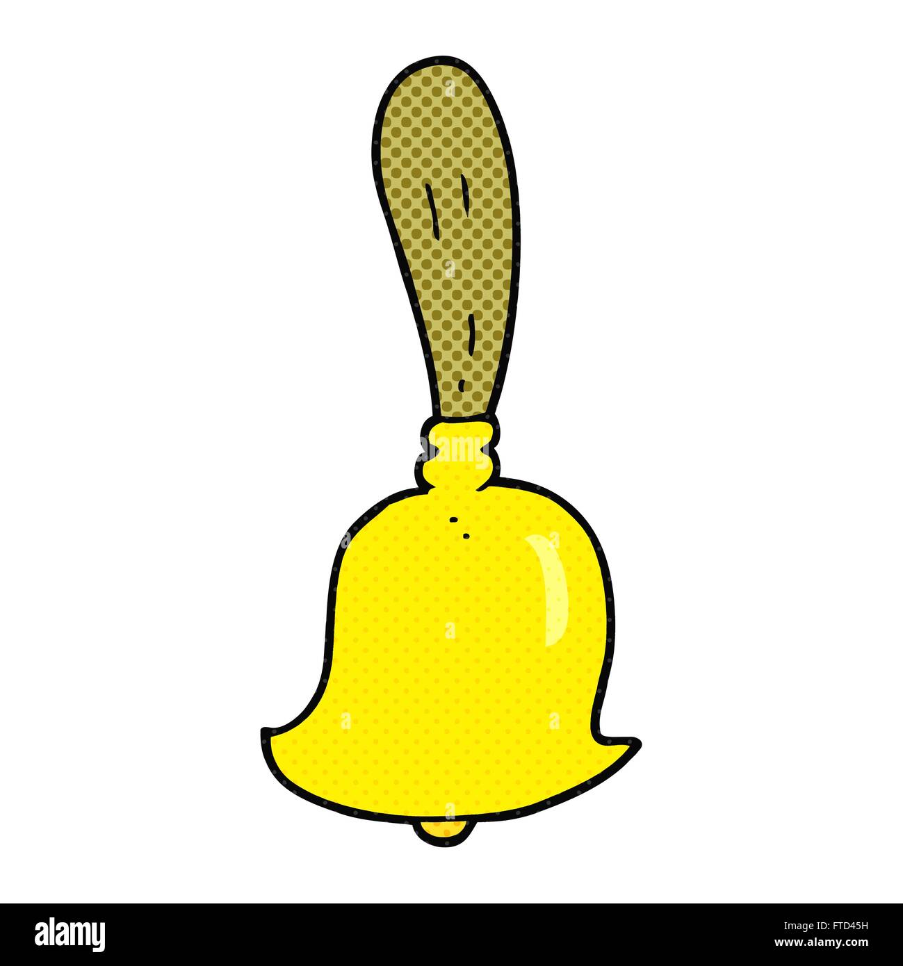 freehand drawn cartoon hand bell Stock Vector Image & Art - Alamy