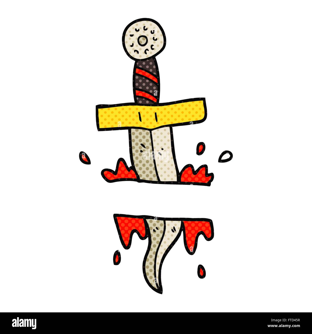 Freehand drawn cartoon dagger symbol hi-res stock photography and ...