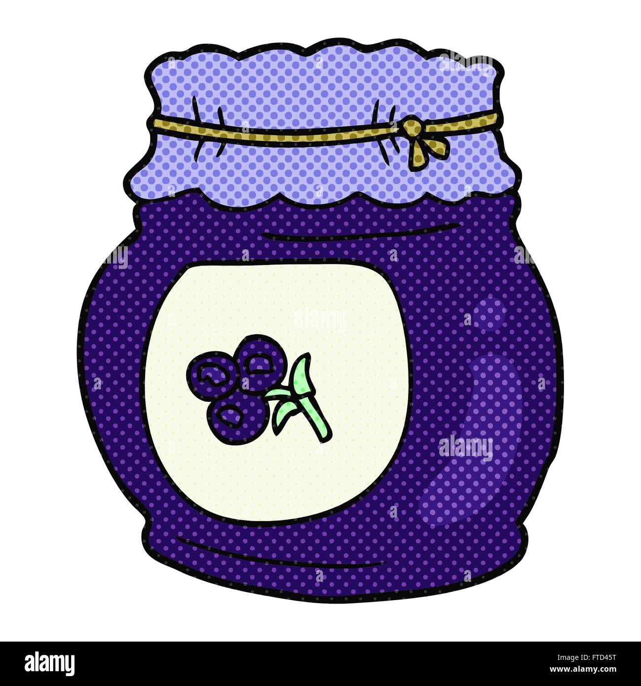 freehand drawn cartoon blueberry jam Stock Vector Image & Art - Alamy