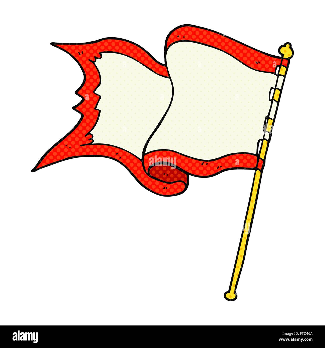 freehand drawn cartoon flag blowing in wind Stock Vector Image & Art ...