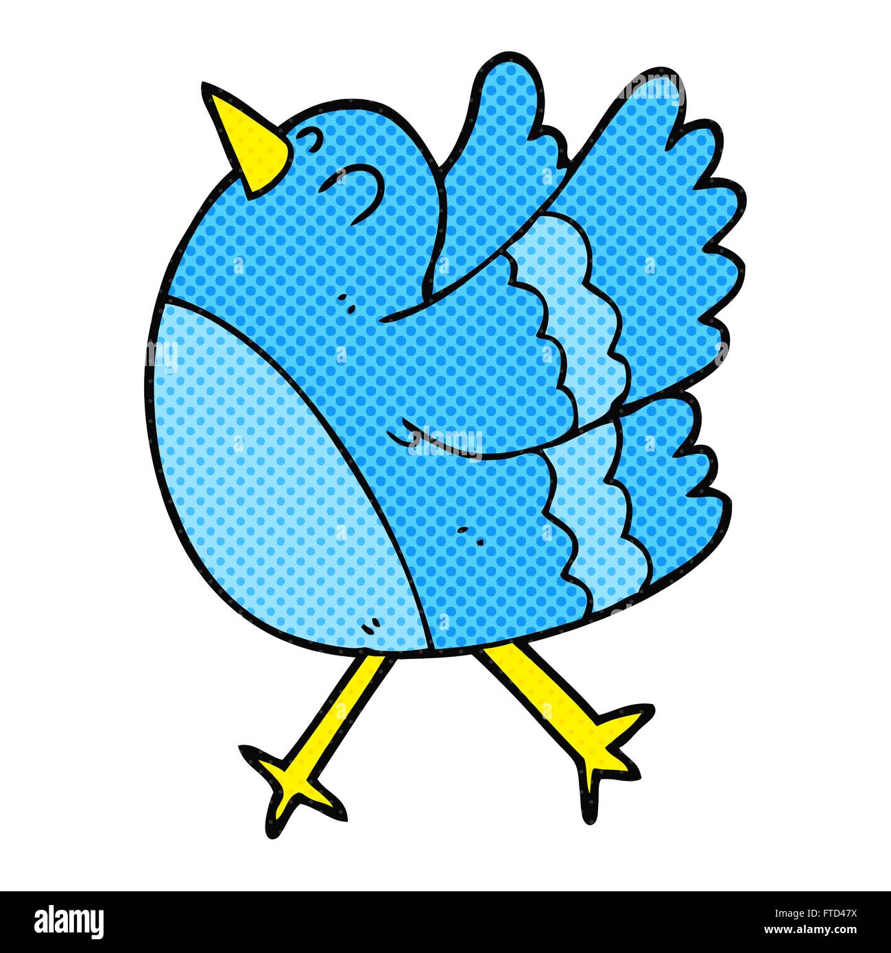 freehand drawn cartoon happy bird Stock Vector Image & Art - Alamy