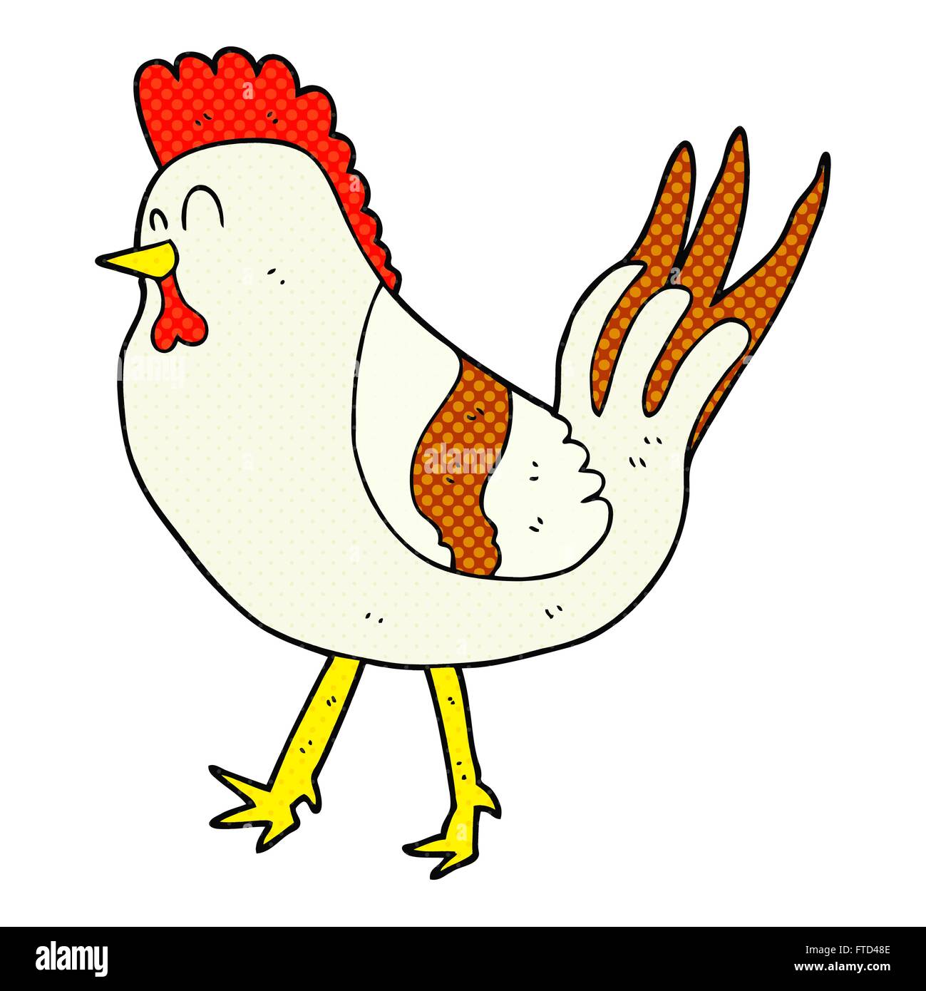 freehand drawn cartoon chicken Stock Vector Image & Art - Alamy