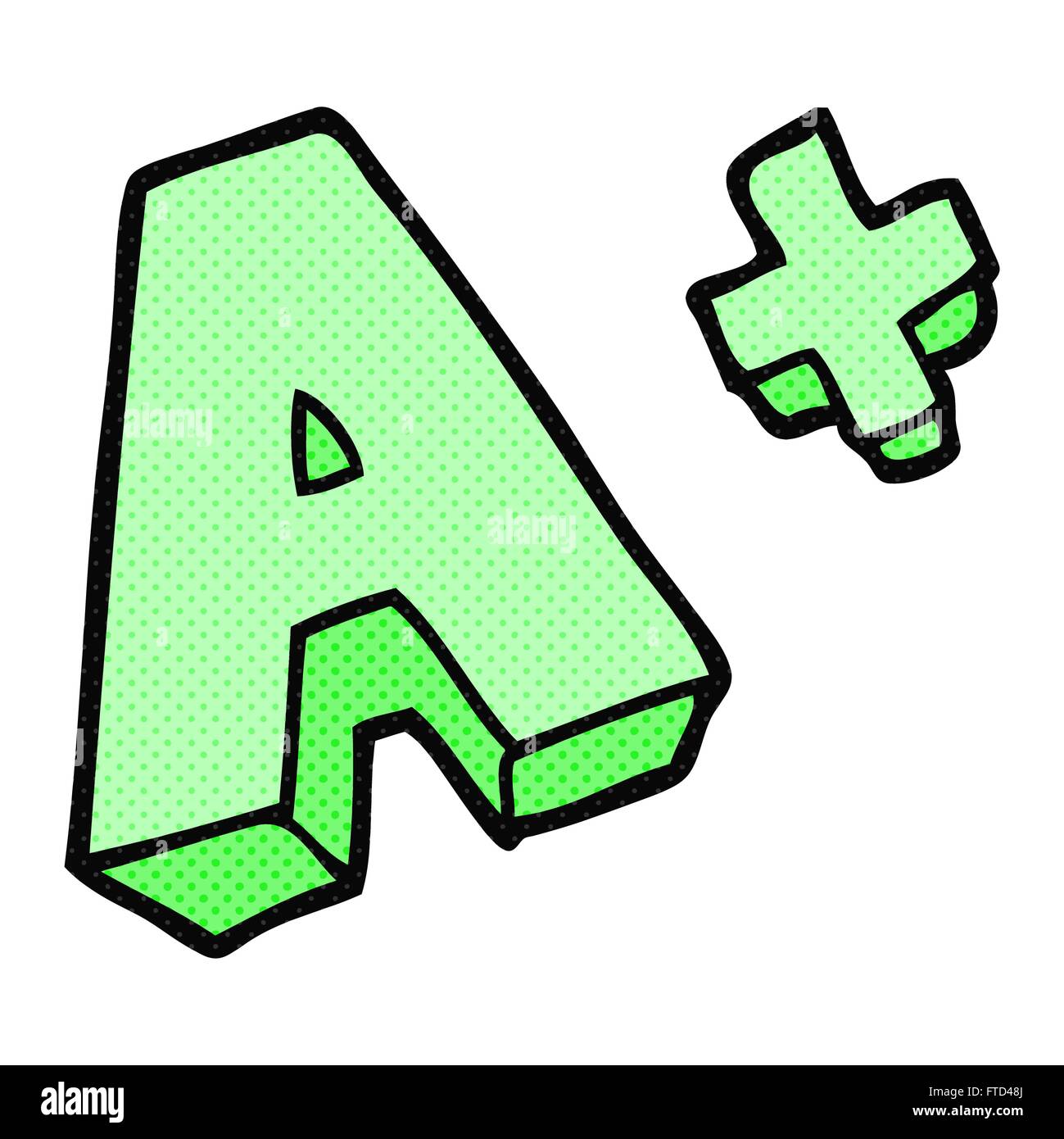 freehand drawn cartoon A grade symbol Stock Vector Image & Art - Alamy