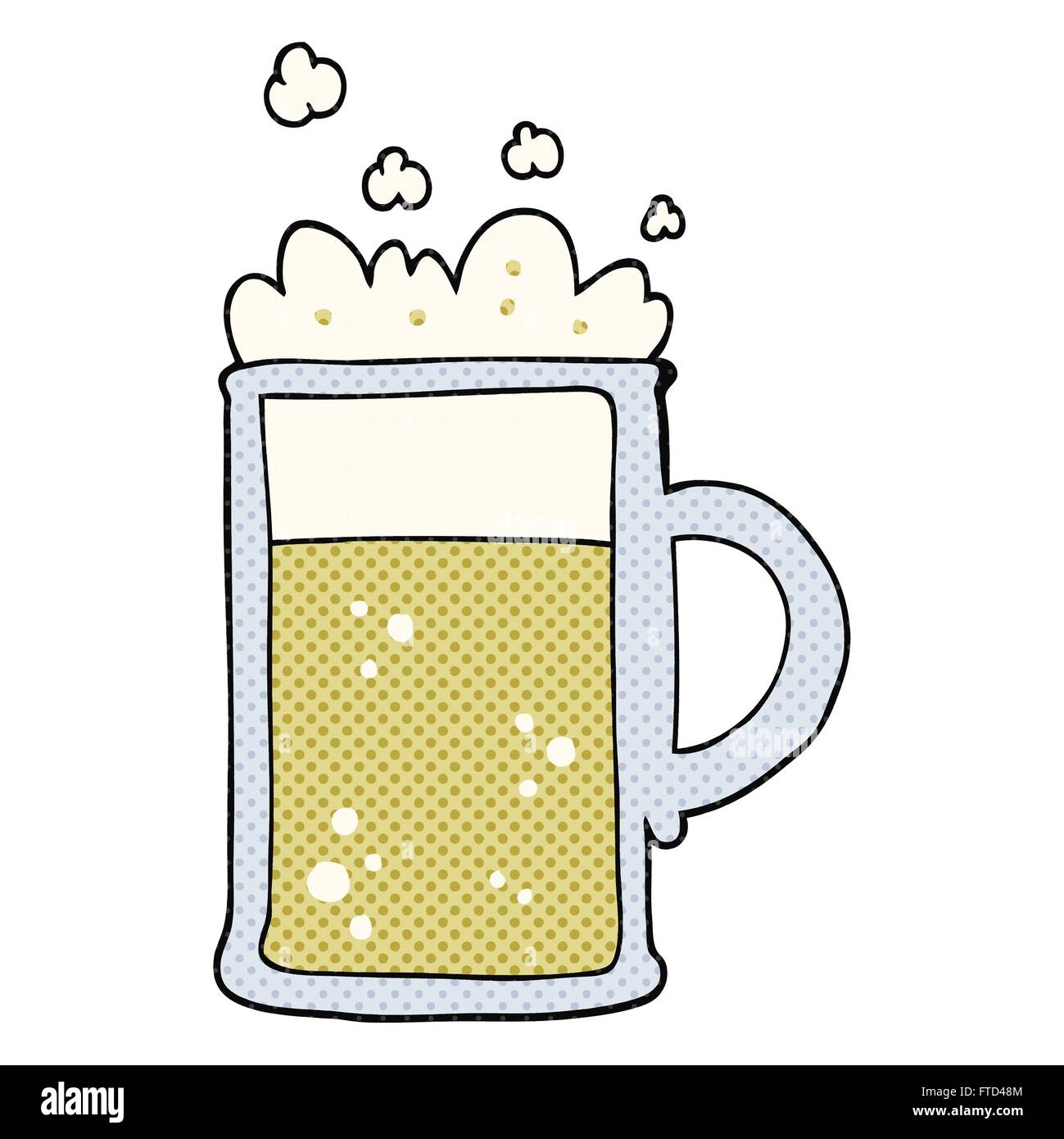 freehand drawn cartoon tankard of beer Stock Vector Image & Art - Alamy