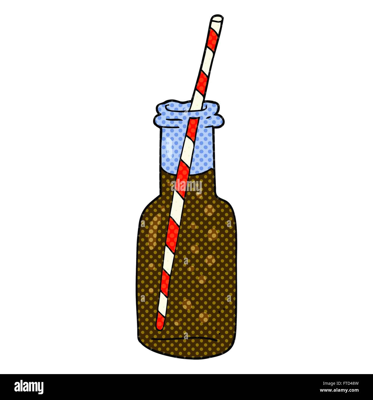 freehand drawn cartoon fizzy drink bottle Stock Vector Image & Art - Alamy