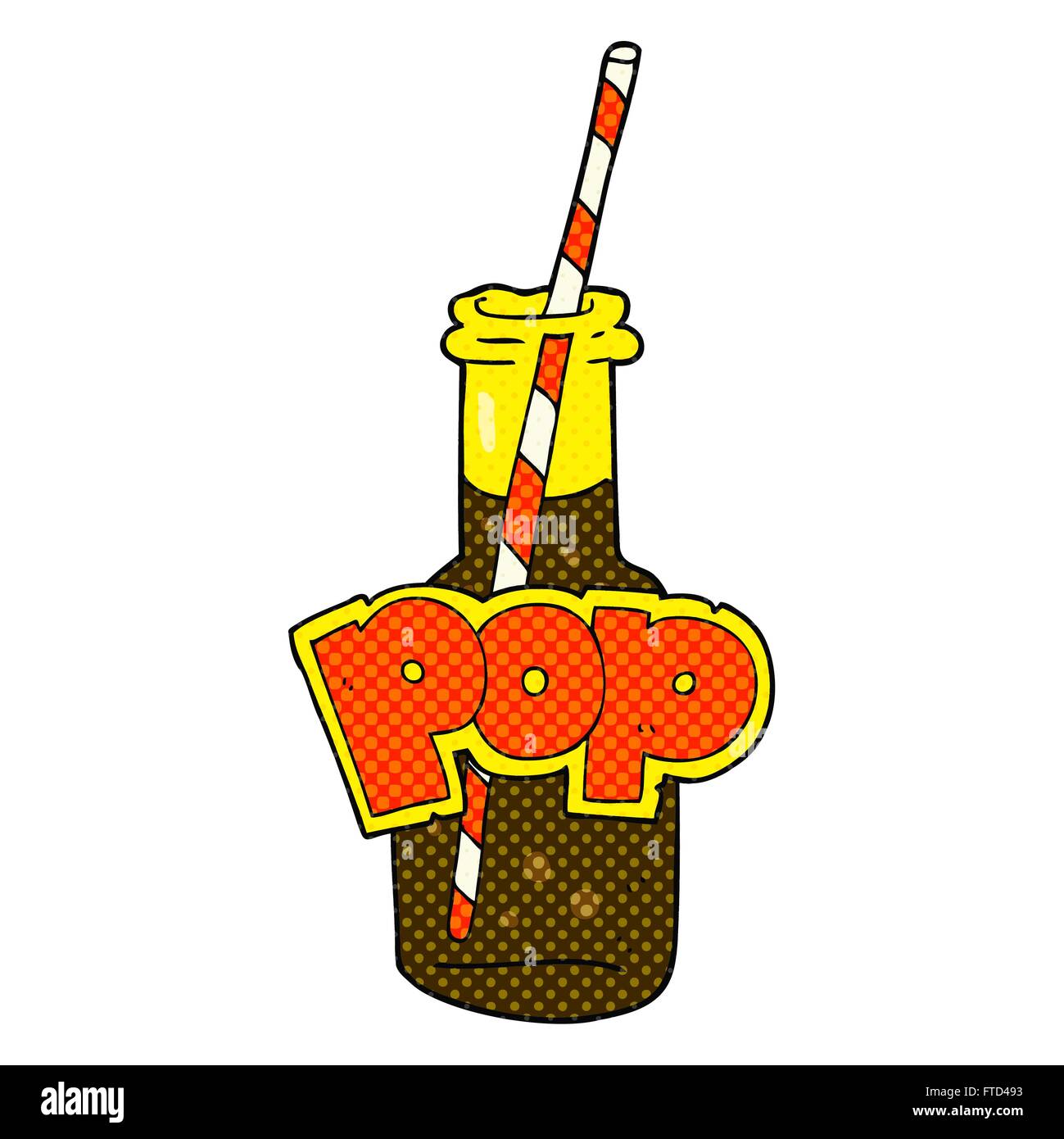 freehand drawn cartoon fizzy drink bottle Stock Vector Image & Art - Alamy