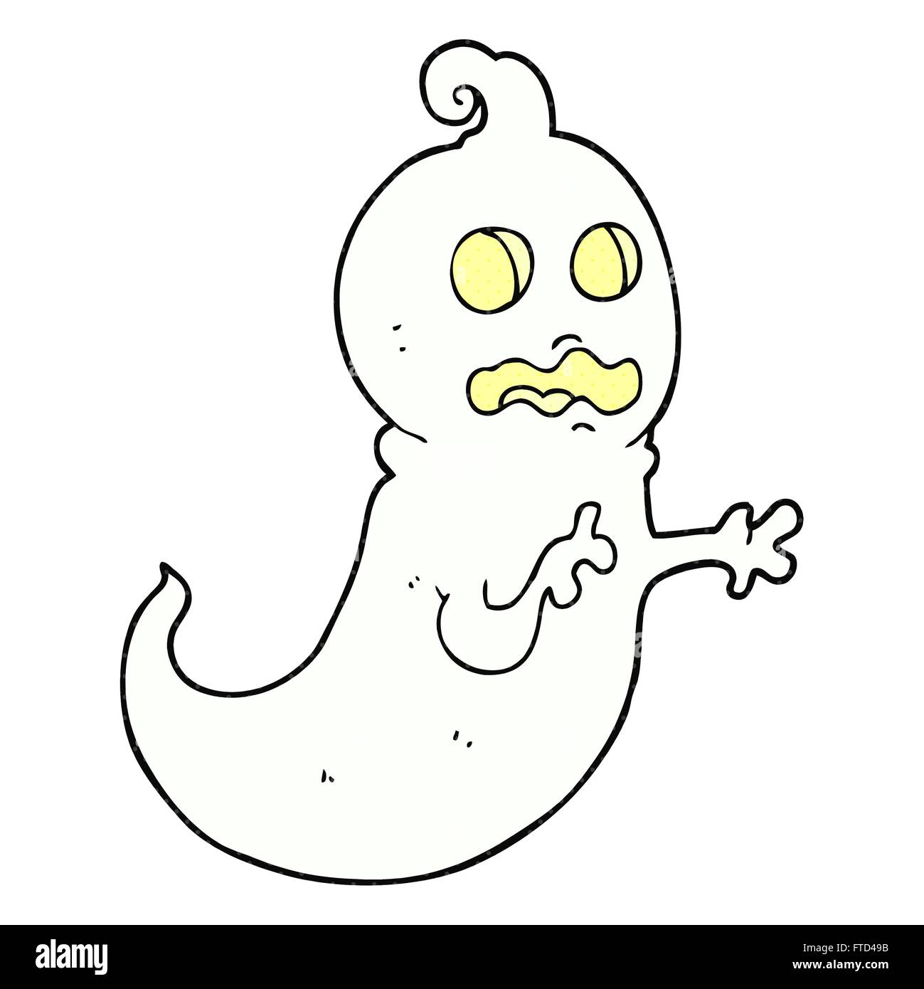 freehand drawn cartoon ghost Stock Vector Image & Art - Alamy