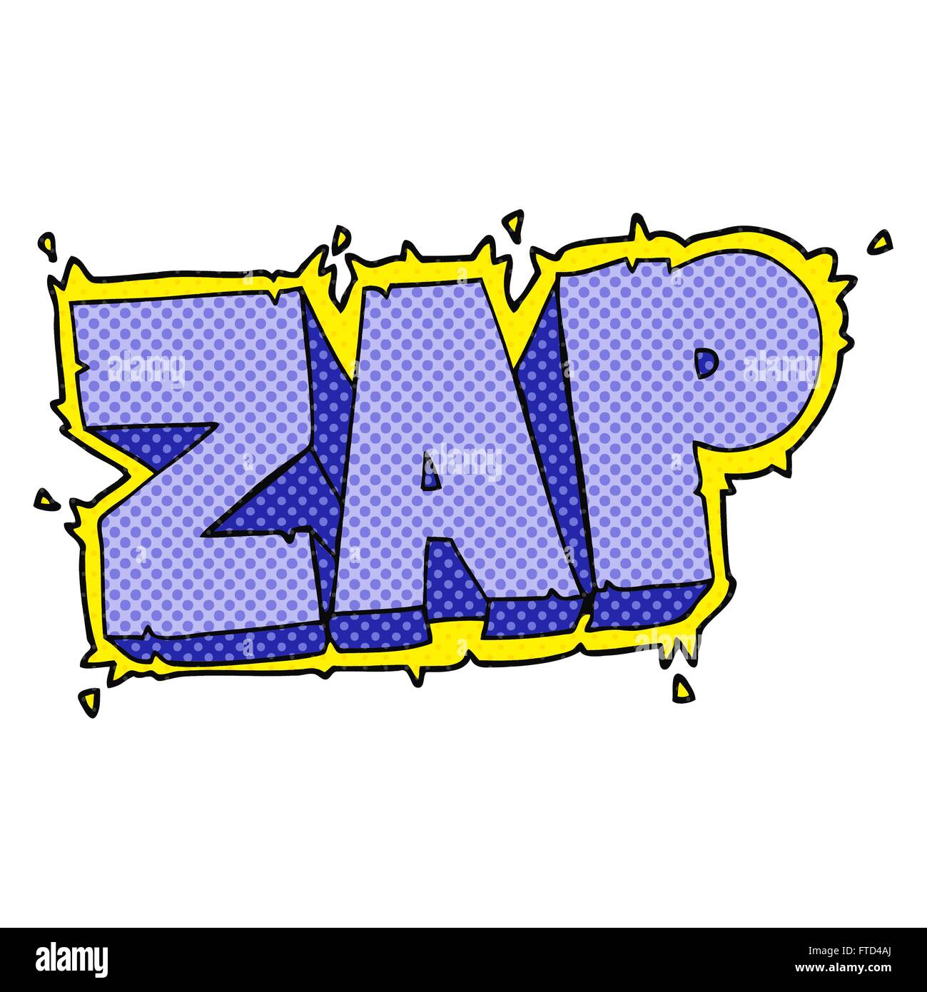freehand drawn cartoon zap symbol Stock Vector Image & Art - Alamy