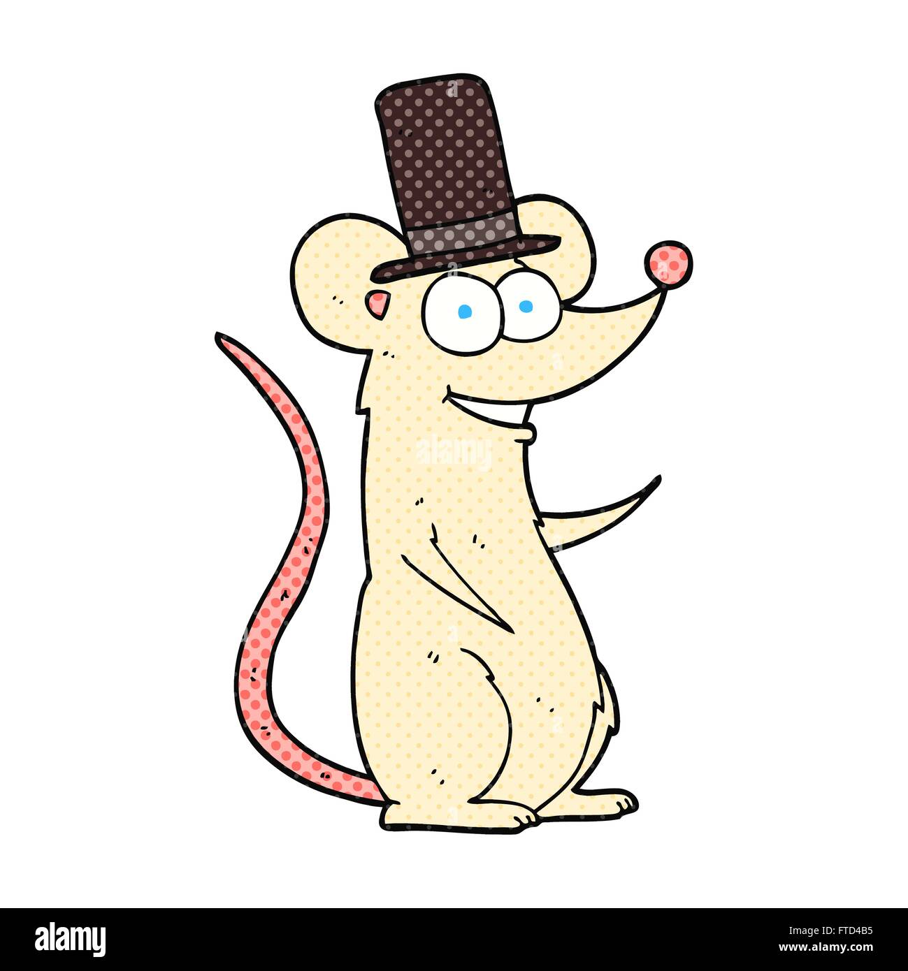freehand drawn cartoon mouse in top hat Stock Vector Image & Art - Alamy