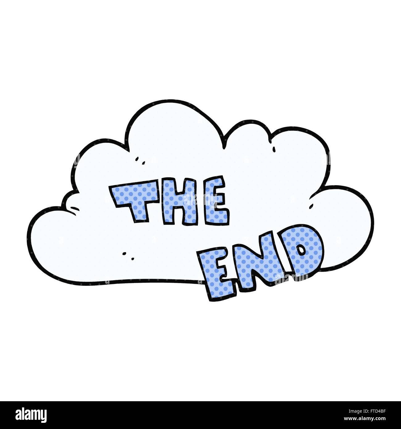 freehand drawn cartoon The End symbol Stock Vector Image & Art - Alamy