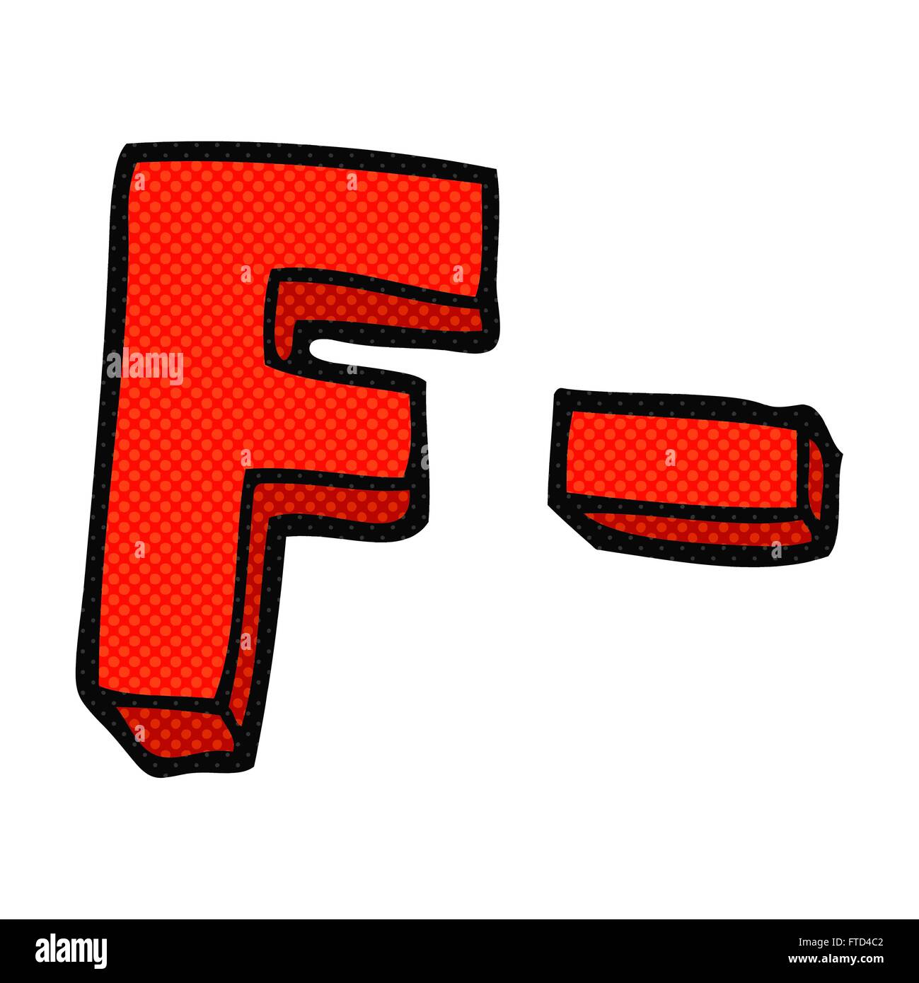freehand drawn cartoon F grade Stock Vector Image & Art - Alamy