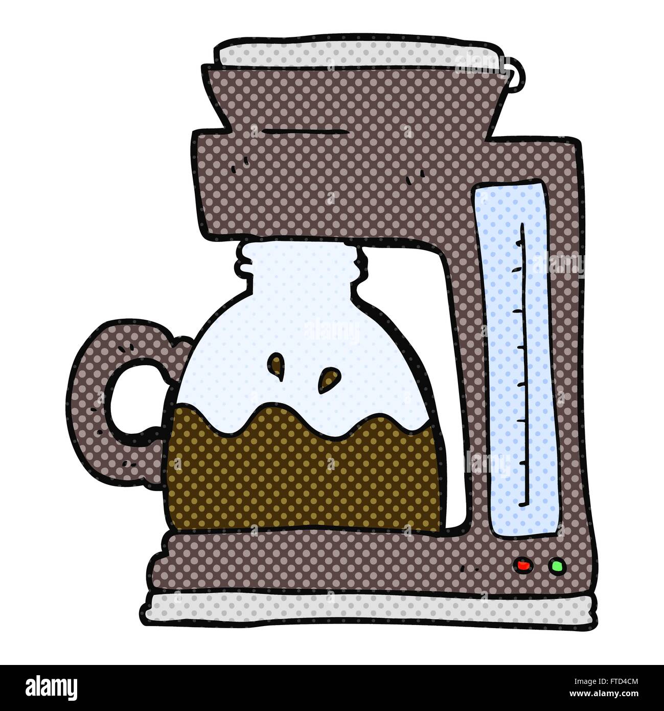 freehand drawn cartoon coffee filter machine Stock Vector Image & Art ...