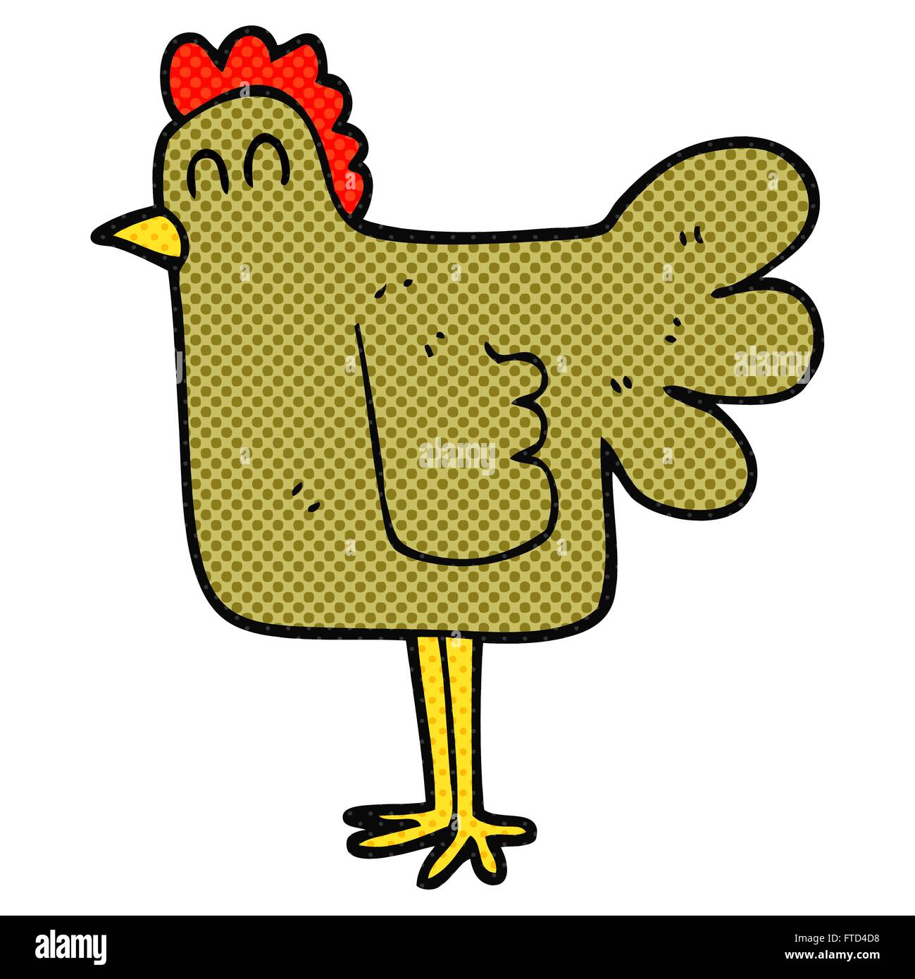 freehand drawn cartoon chicken Stock Vector Image & Art - Alamy
