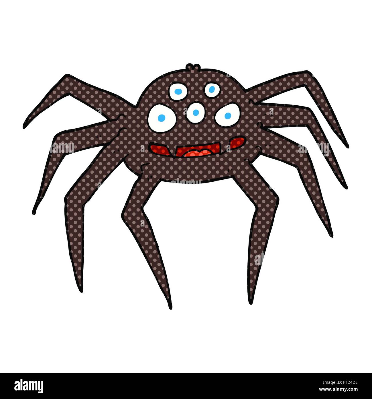 freehand drawn cartoon spider Stock Vector Image & Art - Alamy
