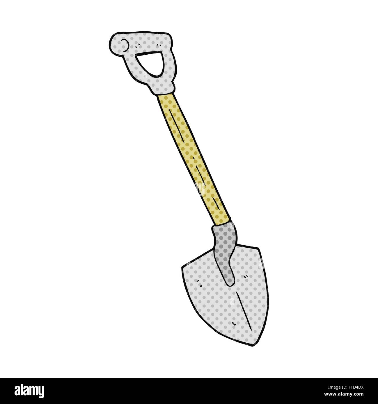 freehand drawn cartoon shovel Stock Vector Image & Art - Alamy