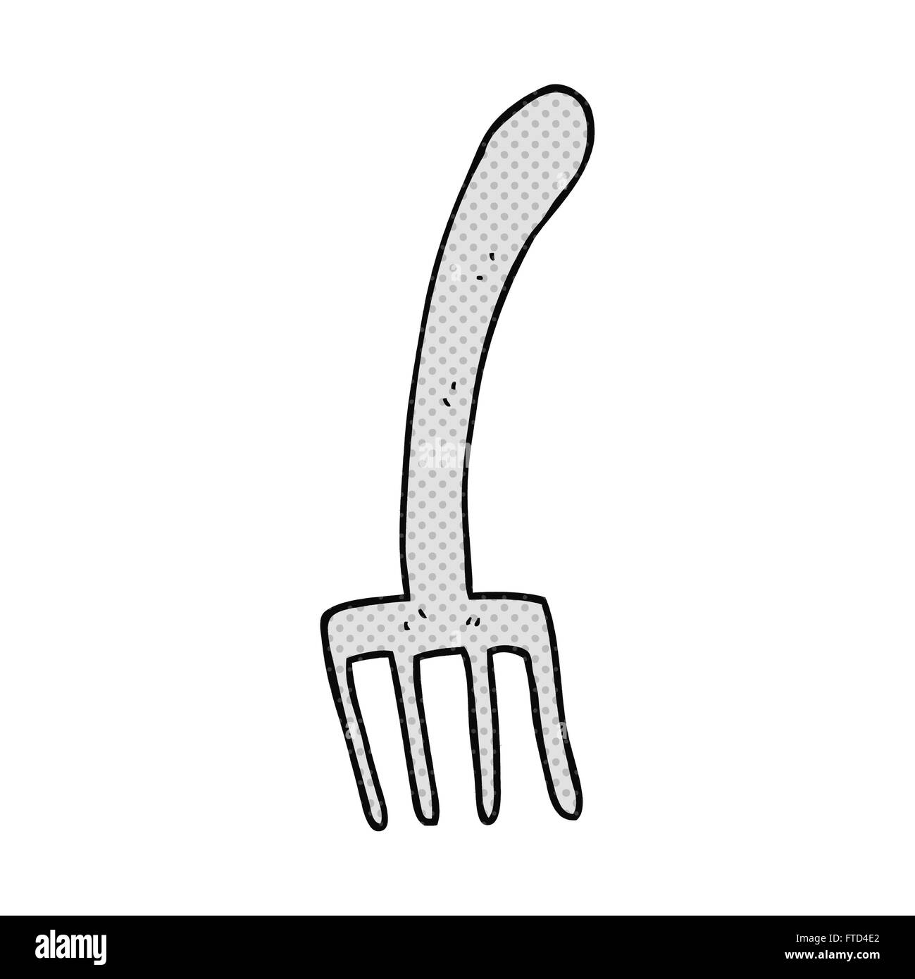freehand drawn cartoon fork Stock Vector Image & Art - Alamy