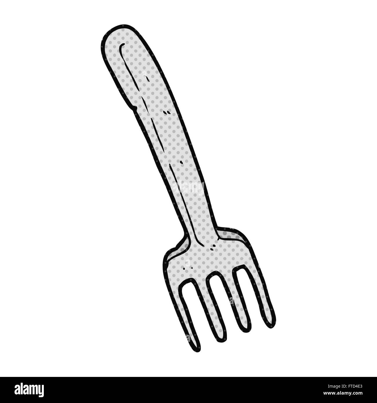 freehand drawn cartoon fork Stock Vector Image & Art - Alamy