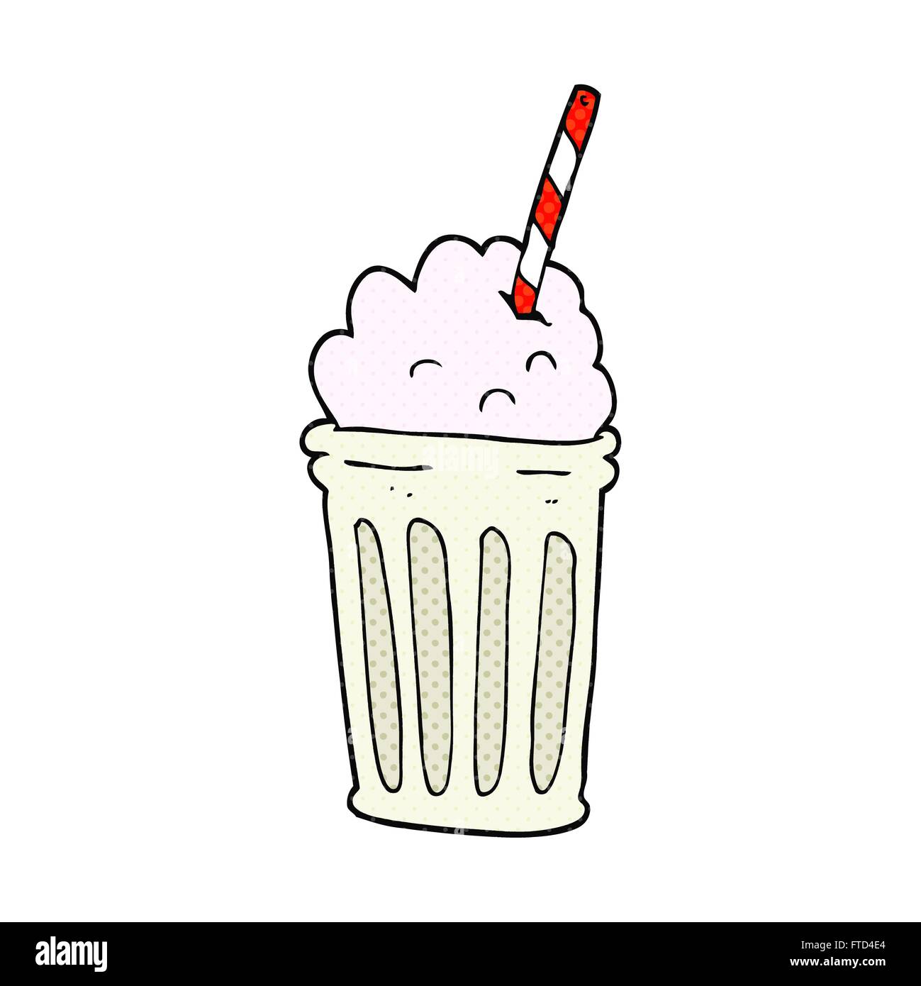 freehand drawn cartoon milkshake Stock Vector Image & Art - Alamy